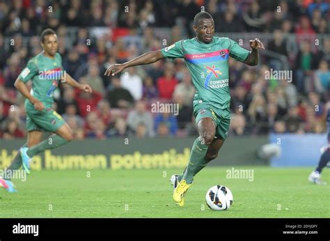 Papa Bouba Diop During The Spanish League Football Match Fc Barcelona