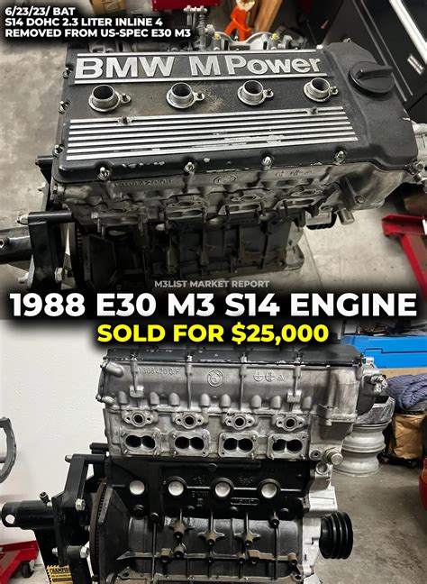S14 Bmw E30 Engine Sells For 25 000 On Bring A Trailer M3list
