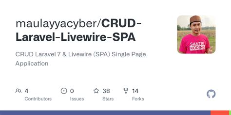 Github Maulayyacybercrud Laravel Livewire Spa Crud Laravel 7 And Livewire Spa Single Page