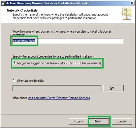 install an additional domain controller from ifm install from media
