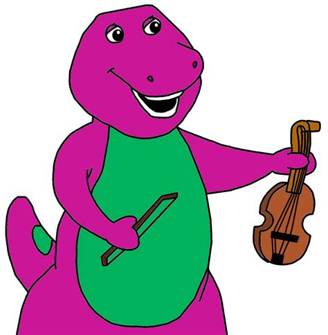 Barney The Dinosaur With Violin By Nicholasvinhchaule On Deviantart