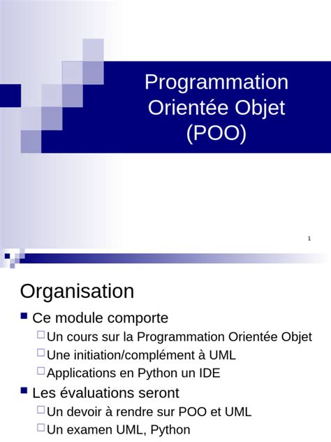 Programmation Orientée Objet Poo Pdf Classe Informatique Programmation Informatique
