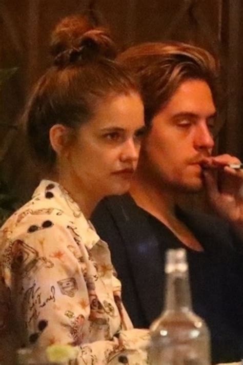 BARBARA PALVIN And Dylan Sprouse Out For Dinner With Friends In Los