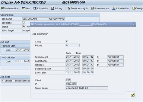 Solved Db13 Scheduling Jobs Failing Sap Community