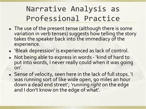 Ppt Narrative And Thematic Analysis Powerpoint Presentation Id