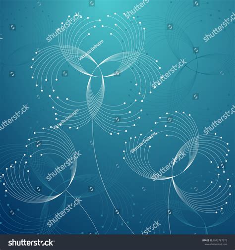 Abstract Geometric Background Connected Lines Dots Stock Vector Royalty Free 1972787375