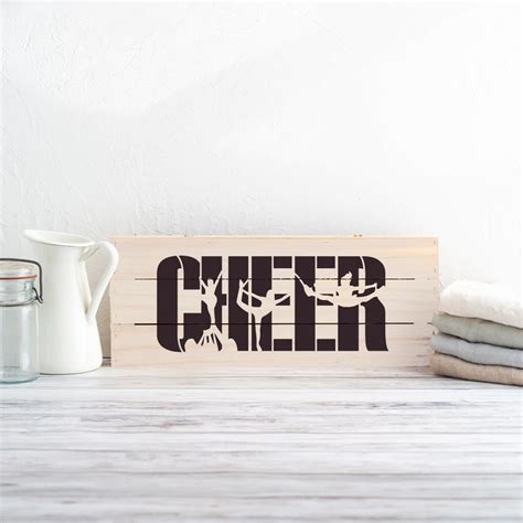 Cheer Cheerleader Stencils Stencil Revolution