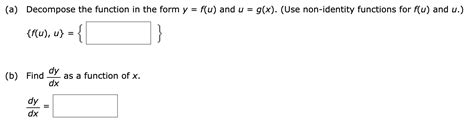Solved Y X Y X X Y Tan Sec X A Decompose The Chegg Com
