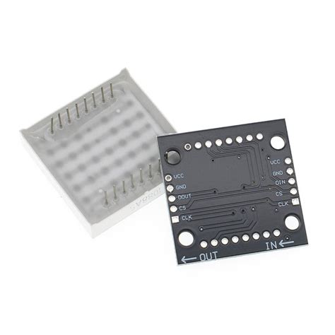 Módulo De Matriz De Puntos Max7219 Módulo De Microcontrolador Kit Diy