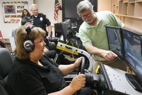 Photo Video Distracted Driving Simulation Mitchell Republic News