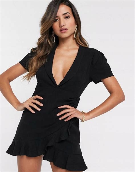 Kopertowa Sukienka Mini Falbanka Kjx Xxc Xxl 13081871158 Oficjalne