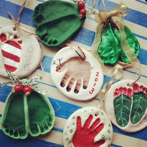 Salt Dough Handprint Ornaments