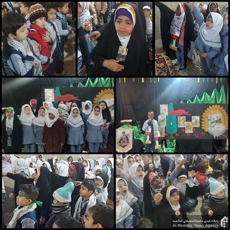 گرامیداشت شهید سلیمانی و سوگواری امام هادی ع در پیش دبستانی قرآنی