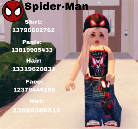 Berry Avenue Outfit Code 1 Spiderman Outfit Spiderman Girl