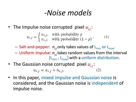 Ppt Switching Bilateral Filter With A Texturenoise Detector For