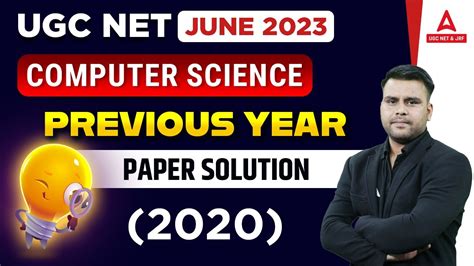 Ugc Net June 2023 I Computer Science Paper 2 I Previous Year Paper Solution 2020 I Vivek