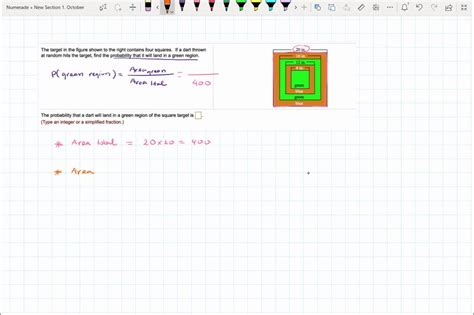 The Target In The Figure Shown To The Right Contains Four Squares If A
