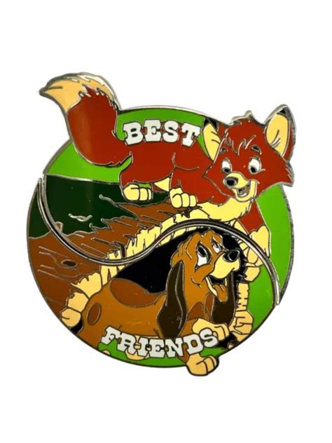Disney Tod And Cooper Best Friends Fox And The Hound 2 Pin Set £2282