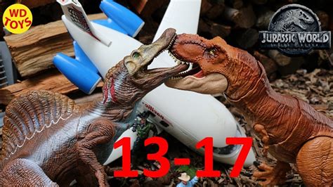 New 5 Dino Battles 13 17 Jurassic World Fallen Kingdom T Rex Vs