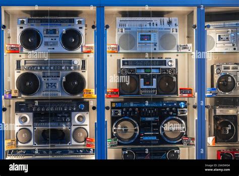 Collection Of Various Classic Japanese Cassette Recorders Portable