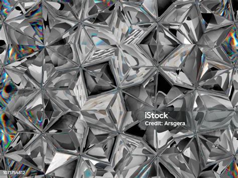 다이아몬드 구조 극단적인 근접 촬영 및 만화경입니다 상위 라운드 보석의 3d 렌더링 3d 그림 3차원 형태에 대한 스톡 사진 및 기타 이미지 Istock