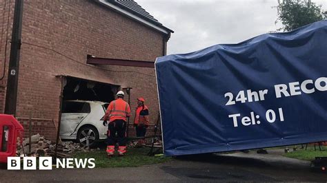 House Crash Car Removed From Building In York Bbc News