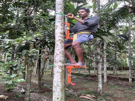 Purva Farm Mild Steel Coconut And Arecanut Tree Climber Capacity More