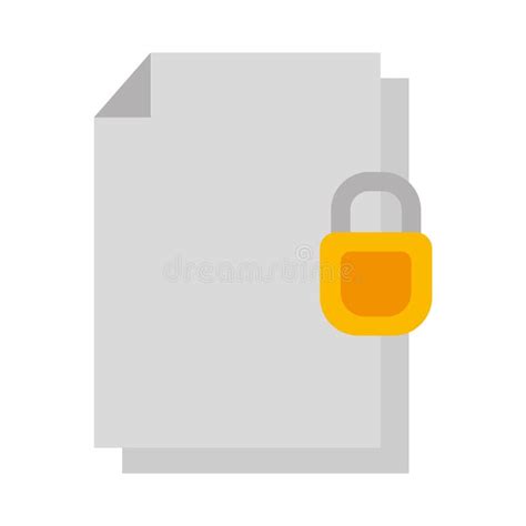 Data Security Illustration With File Stock Vector Illustration Of Paper Record 299781101
