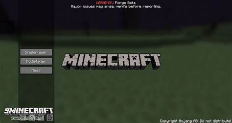 Custom Main Menu Mod 1122 1112 Edit The Minecraft Main Menu Mc