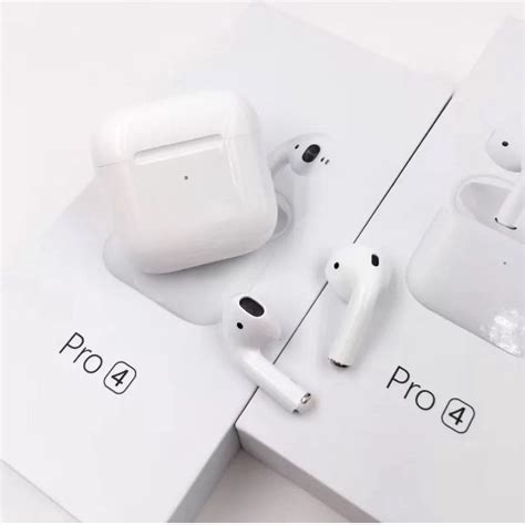 Fone Airs Pro 4 Mini De Ouvido TWS Pro4 SUPERCOPY Airpods Bluetooth ...