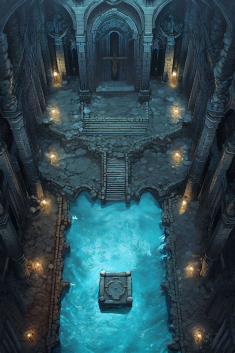 Temple Battle Maps Dnd Battlemap Pathfinder D D Battlemap