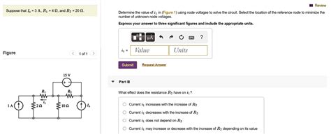 Suppose That Is 3 A R1 4 Ω And R2 20 Ω Determine The Value Of