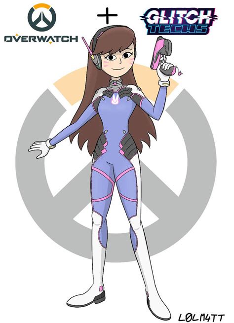 Overwatch Cartoon Styles Dva Glitch Techs By L0lm4tt On Deviantart