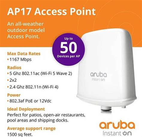 Wireless Or Wi Fi White Aruba Instant On AP Gbps At Piece In Chennai