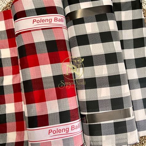 Jual Kain Poleng Bali Kotak Tridatu Catur Meteran Shopee Indonesia