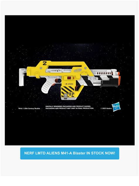 Amok Time Toys New Godzilla Nerf Aliens M41 A Blaster And Vincent