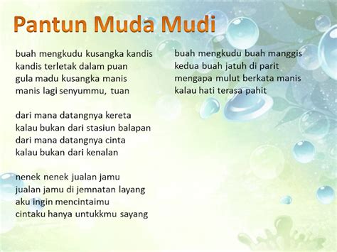 Contoh Pantun Muda Mudi Surat R Riset