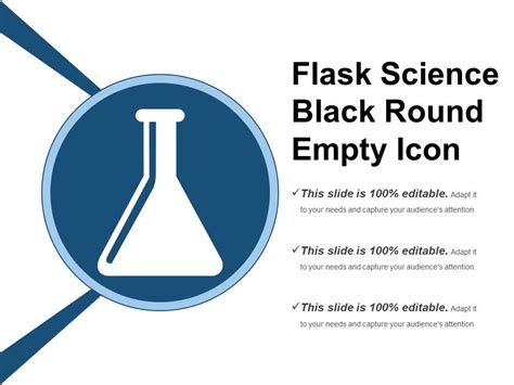 Flask Science Black Round Empty Icon Powerpoint Presentation Images