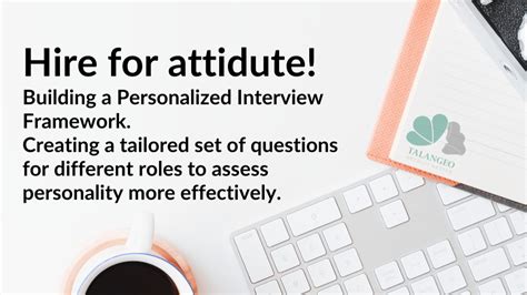 Building A Personalized Interview Framework Creating A Tailored Set Of