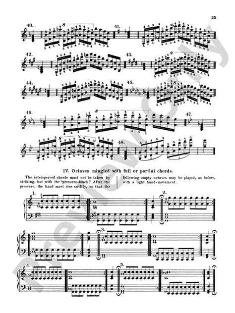 Kullak School Of Octave Playing Volume I Section II IV Octaves