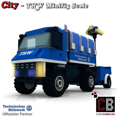 CUSTOMBRICKS De LEGO Custom Moc City THW Model Bauanleitung