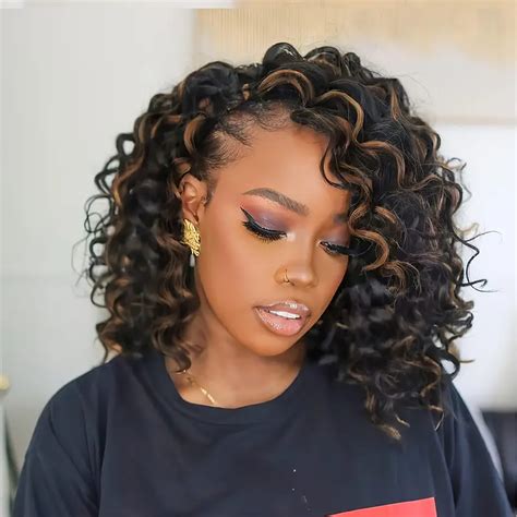 Shoulder Length Crochet Hair Natural Black Crochet Braids Temu
