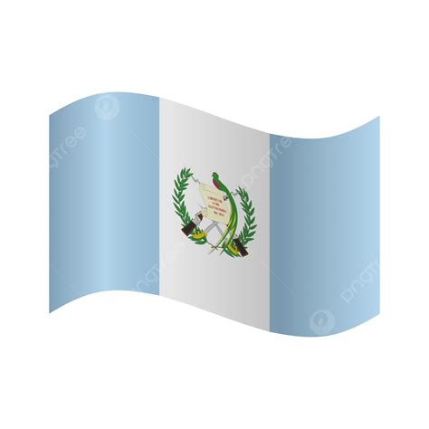 Vector Ilustración Realista De Banderas De Guatemala PNG dibujos