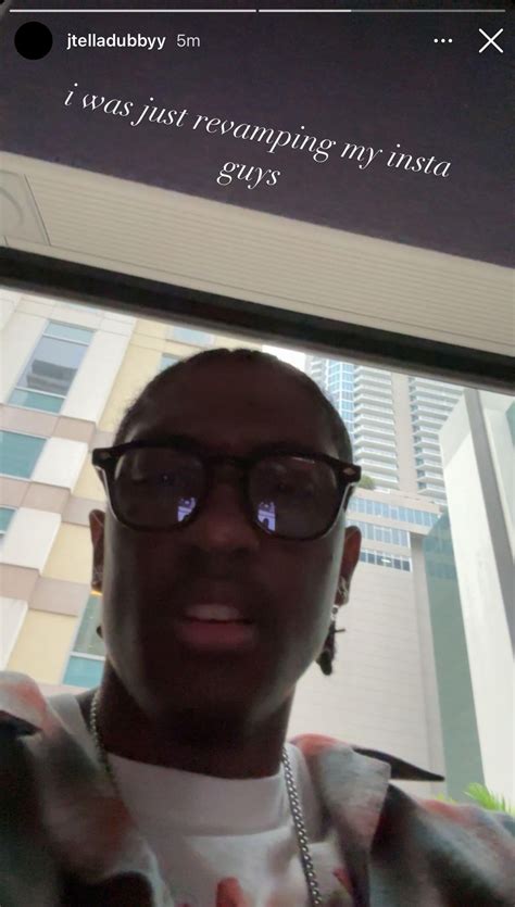 Jdub Addressing Clearing His Insta For Everyone That Was Questioning It