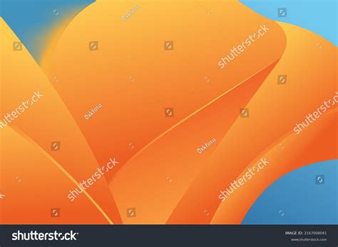 Desktop Background Featuring Colorful Orange Abstract Stock Vector Royalty Free 2167008041