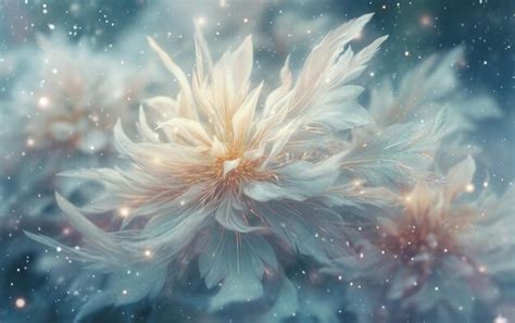 Premium Ai Image Snow Flakes
