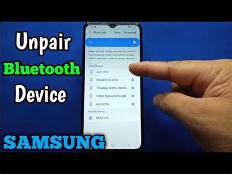 How To Unpair Bluetooth Device On Samsung Galaxy A Bluetooth Device