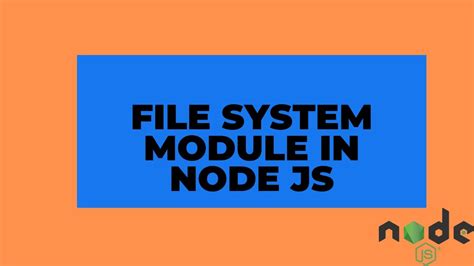 16 How File System Module Of Node Js Work Code Word Youtube