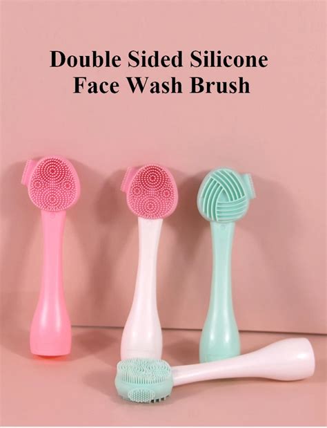 Double Side Beauty Tool Silicone Facial Mask Applicator Face Makeup Massage Cleansing Mask Brush