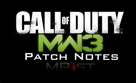 Modern Warfare PS Patch And PC Patch Notes MP St